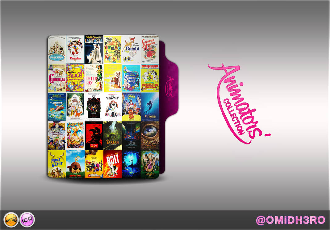 Animation Collection Folder Icon by OMiDH3RO on DeviantArt