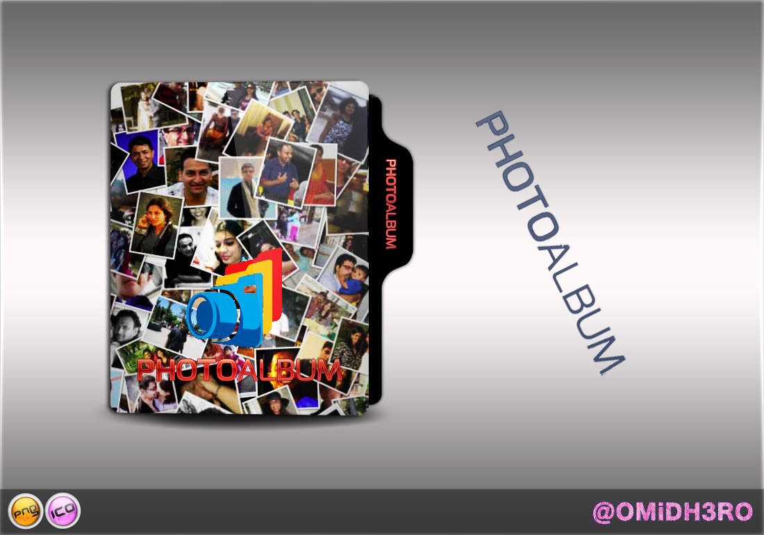 Photo Album Folder Icon by OMiDH3RO on DeviantArt