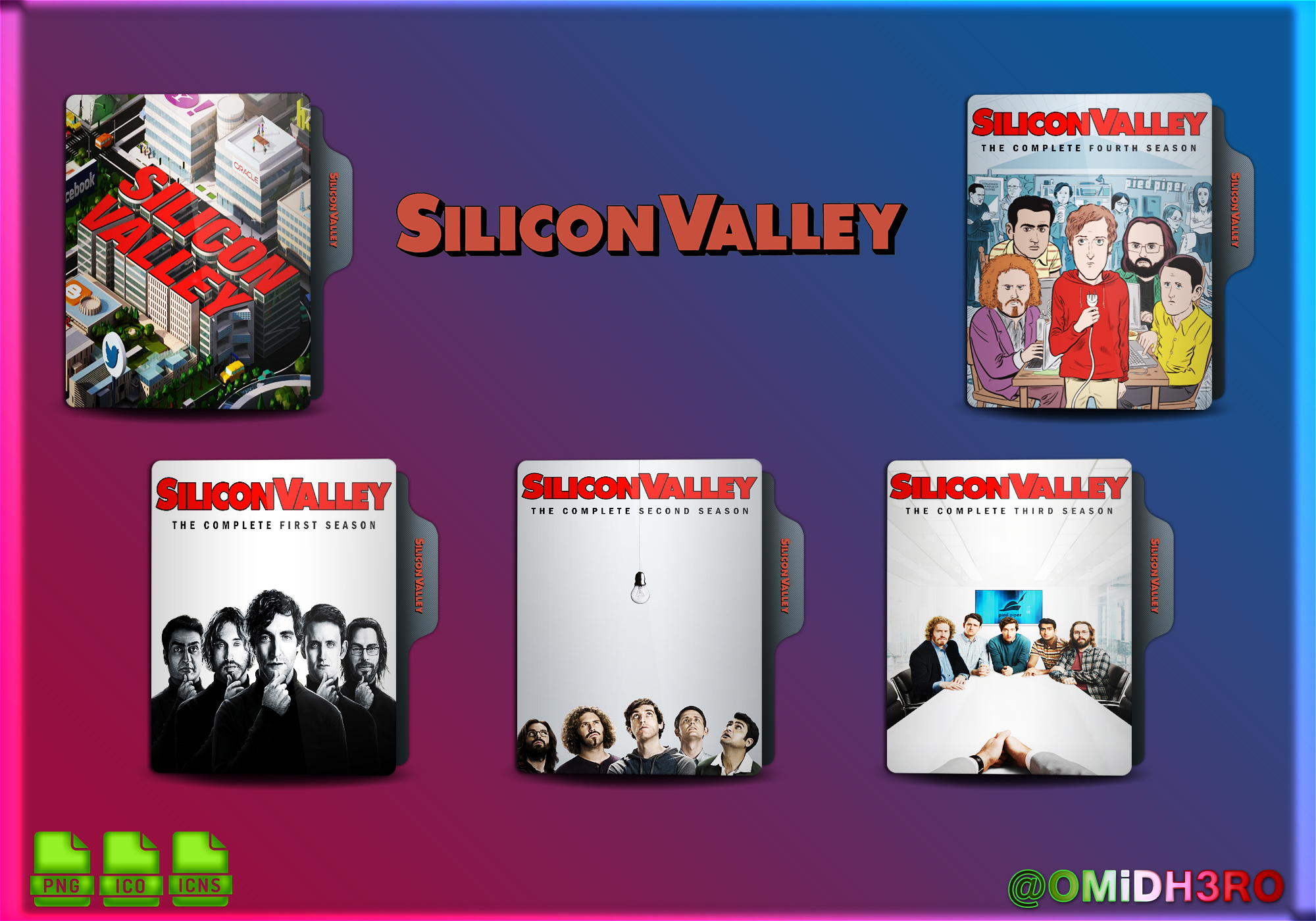 Silicon Valley Folder Icon Pack by OMiDH3RO on DeviantArt