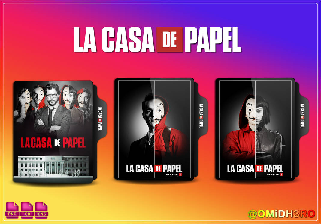 La Casa DE Papel Folder Icon by OMiDH3RO on DeviantArt