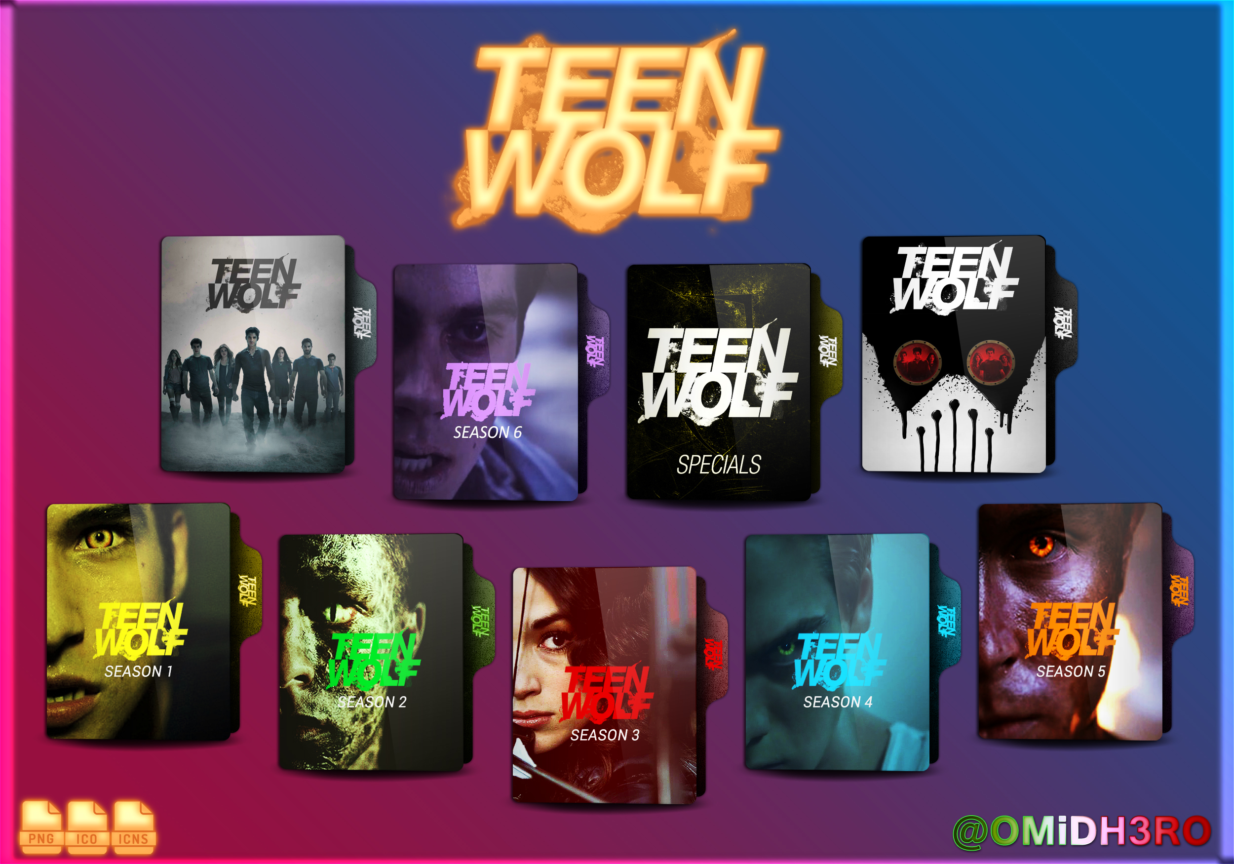 Teen Wolf Folder Icon Pack by OMiDH3RO on DeviantArt