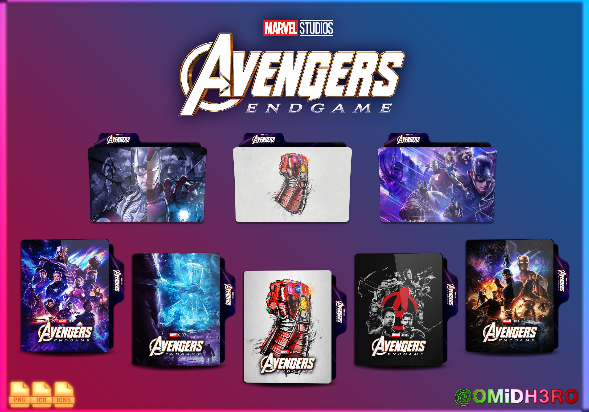Avengers EndGame Folder Icon by OMiDH3RO on DeviantArt