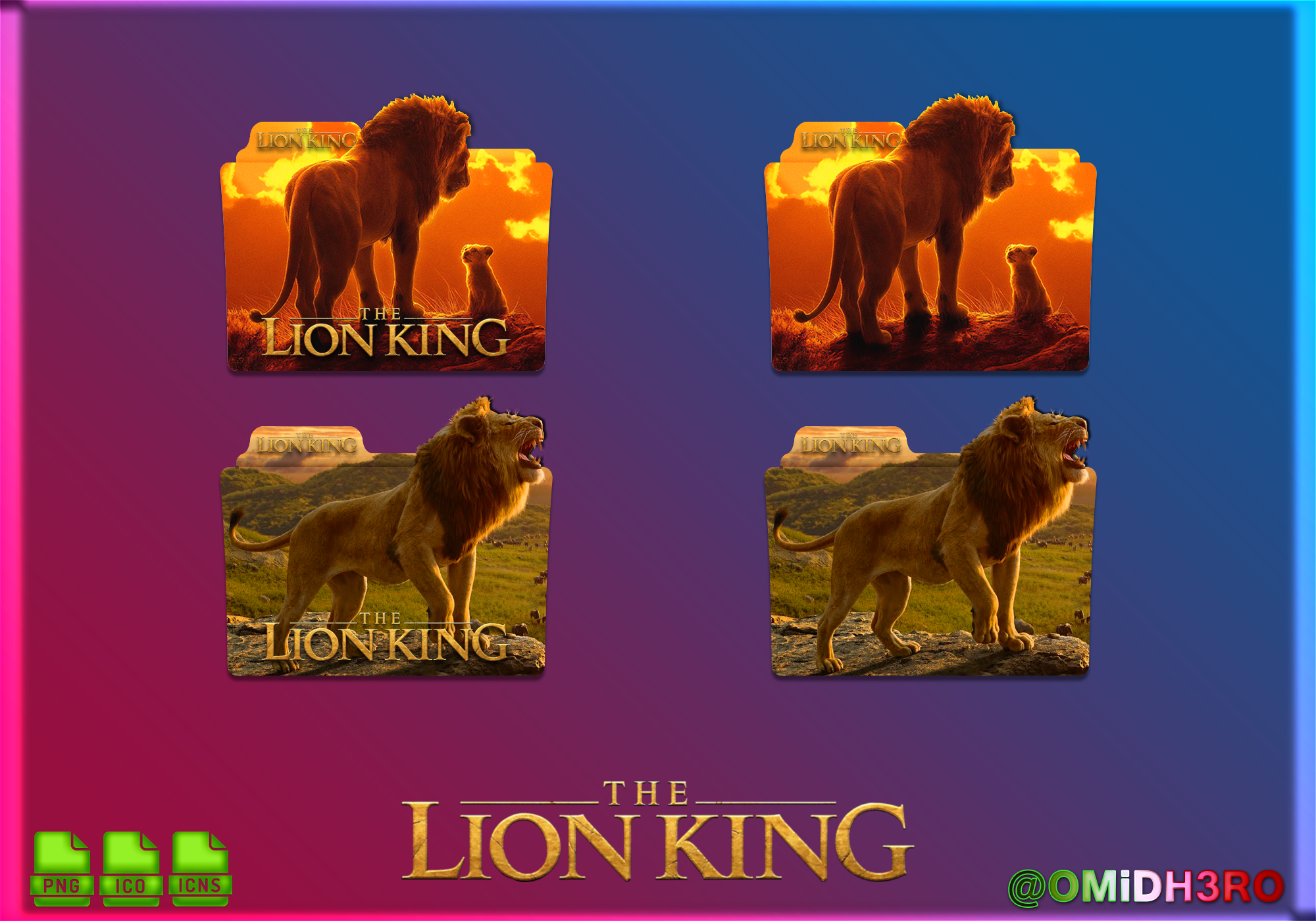 The Lion King Folder Icon by OMiDH3RO on DeviantArt