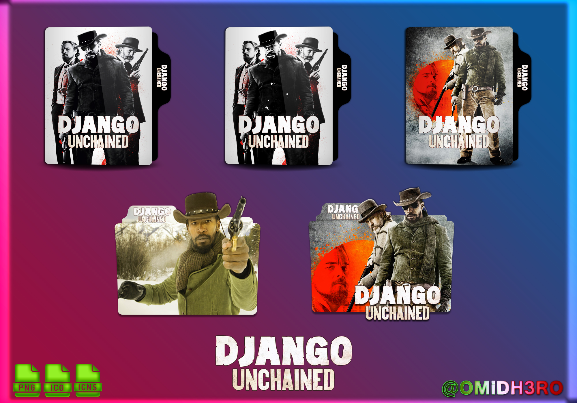 Django Unchained Folder Icon by OMiDH3RO on DeviantArt