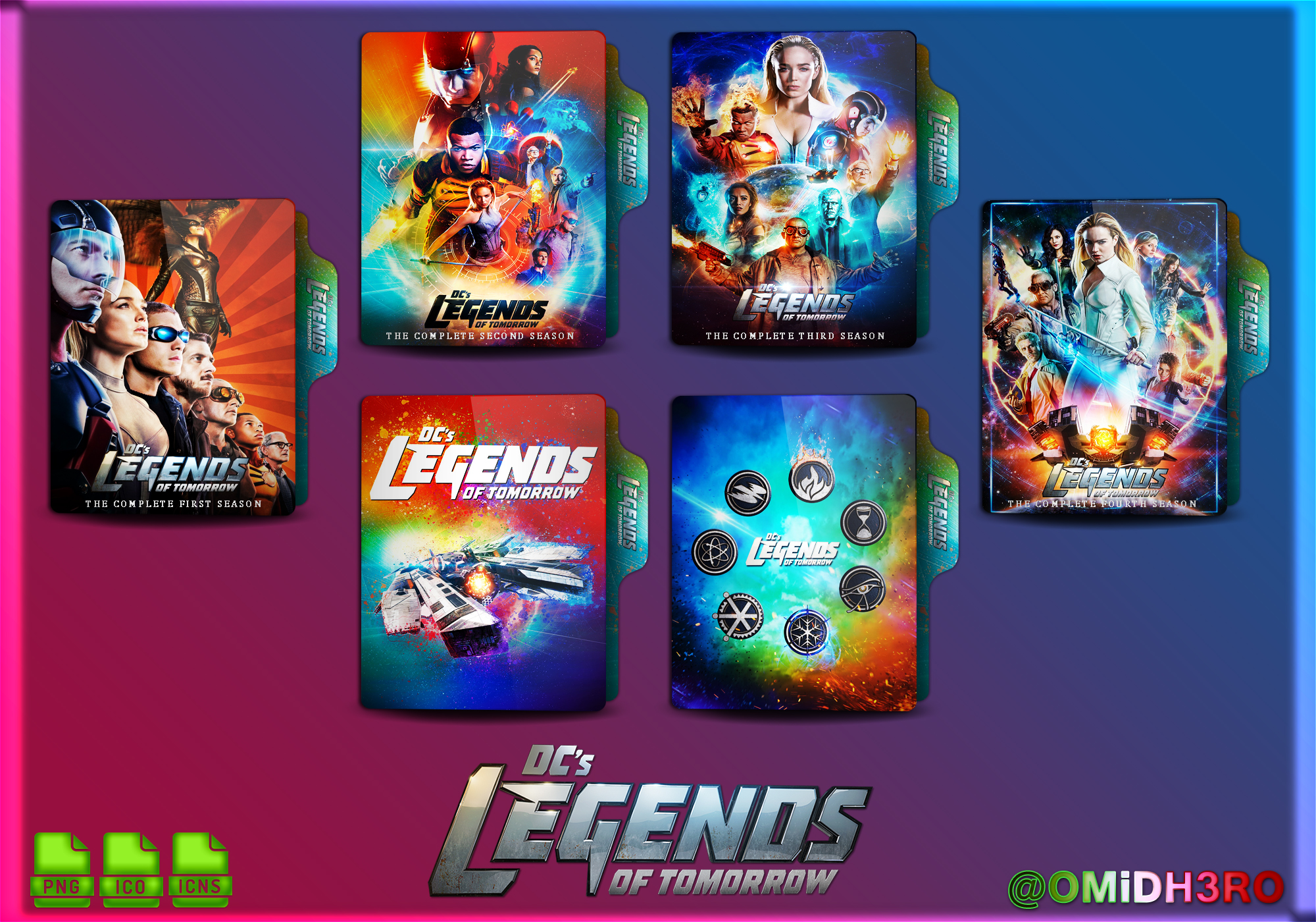 DC's Legends of Tomorrow Folder Icon by OMiDH3RO on DeviantArt
