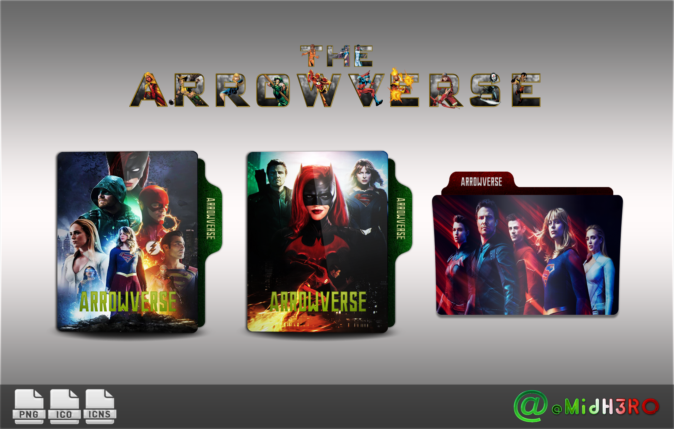 ArrowVerse Folder Icon by OMiDH3RO on DeviantArt