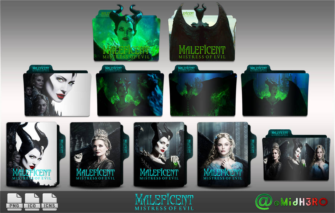 Maleficent Mistress of Evil Folder Icon by OMiDH3RO on DeviantArt