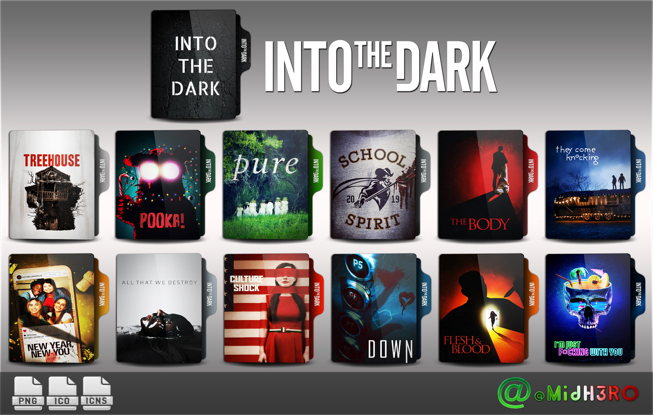 Into The Dark Folder Icon by OMiDH3RO on DeviantArt