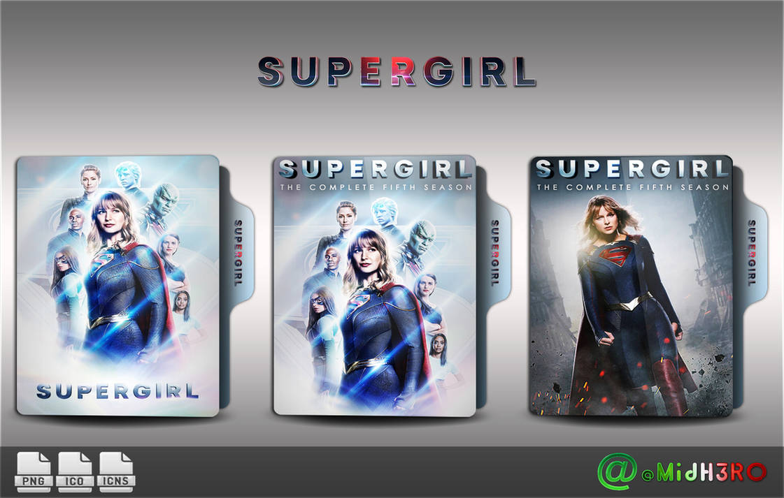 SuperGirl Season 05 Folder Icon by OMiDH3RO on DeviantArt