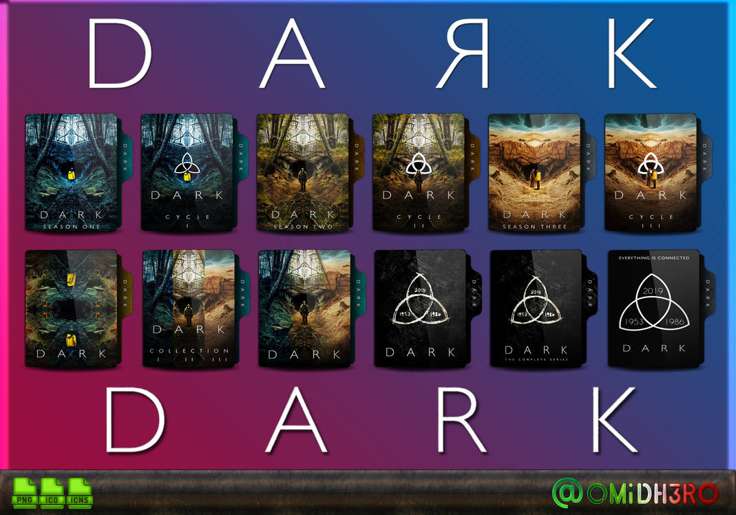 Dark Series Folder Icon Pack by OMiDH3RO on DeviantArt