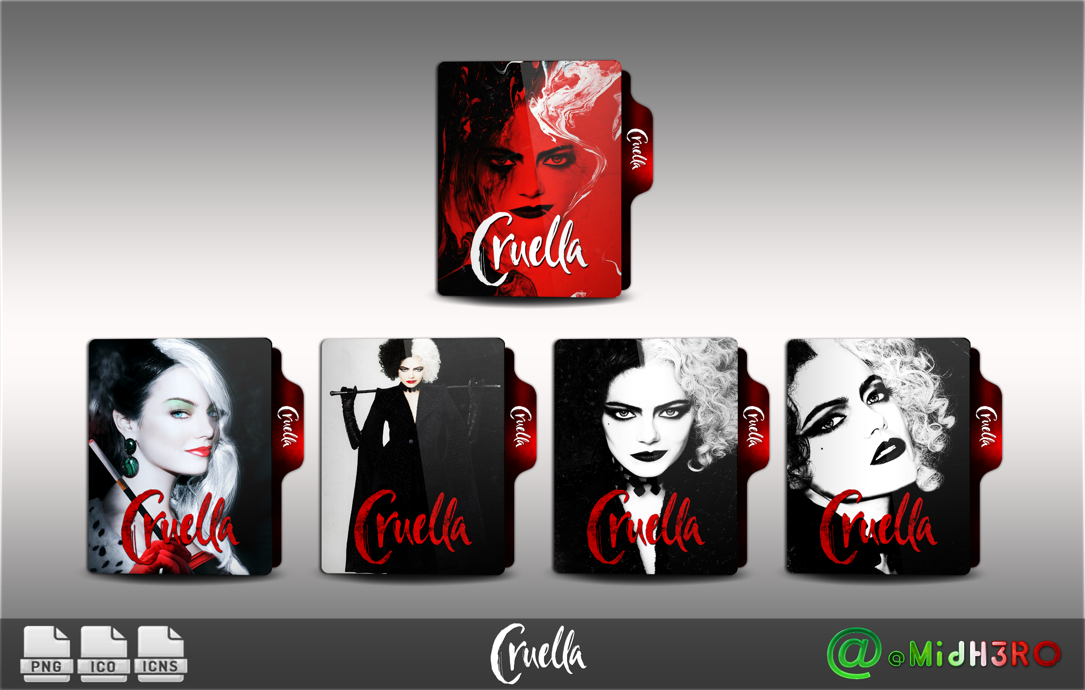 Cruella (2021) Folder Icon by OMiDH3RO on DeviantArt