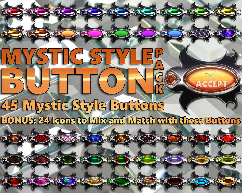 Mystic Style Button Pack by DDayzTri on DeviantArt