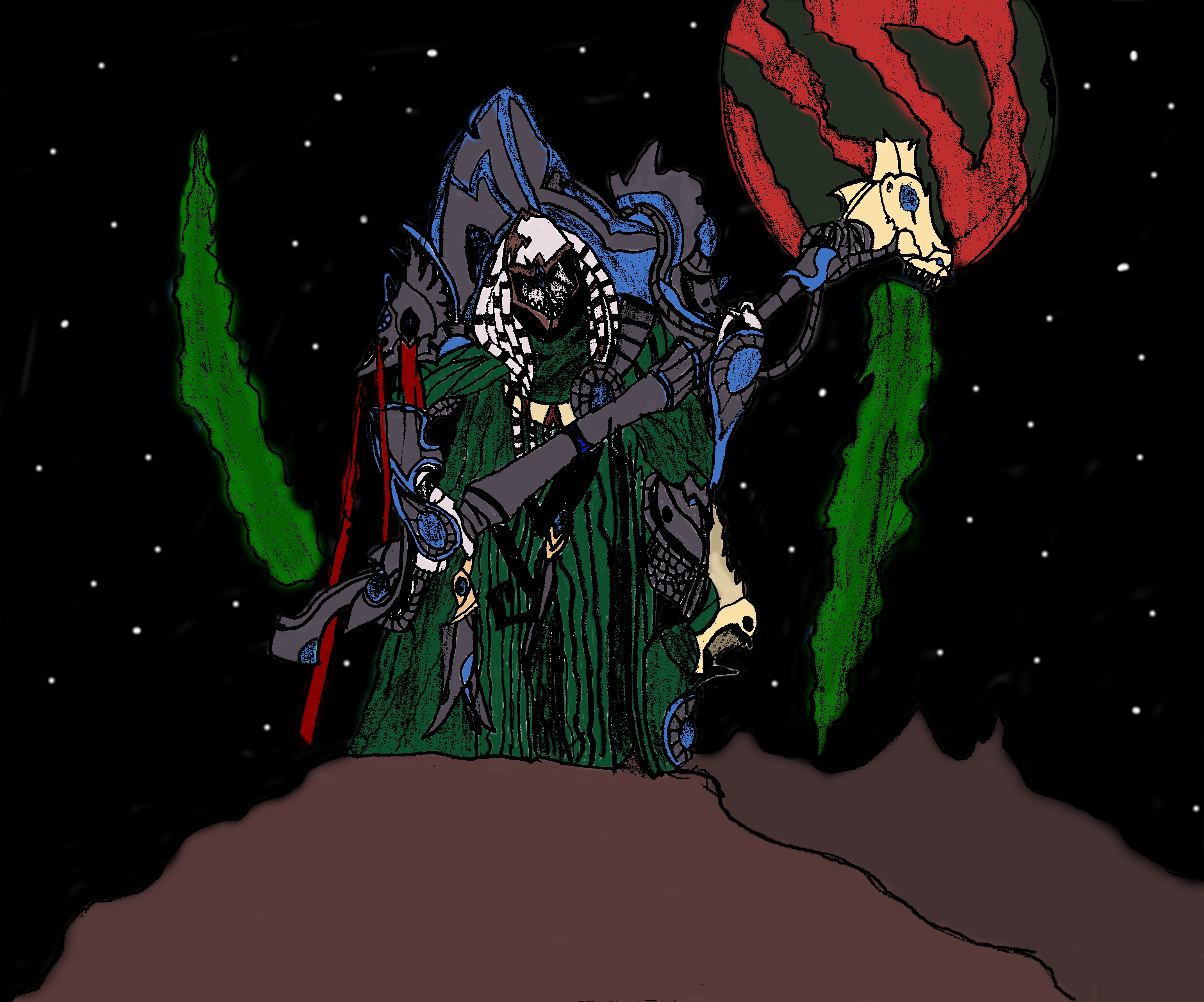 Starcraft 2: Dark Templar Colored Line Art by zoltarian123 on DeviantArt