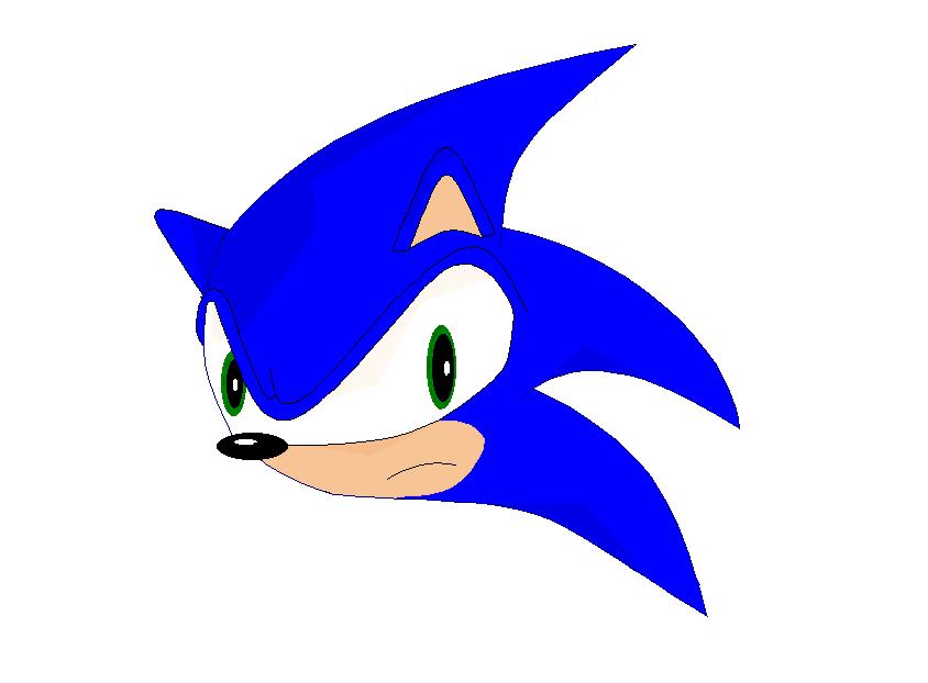 Sonic the hedgehogs head by ShadowSythe on DeviantArt