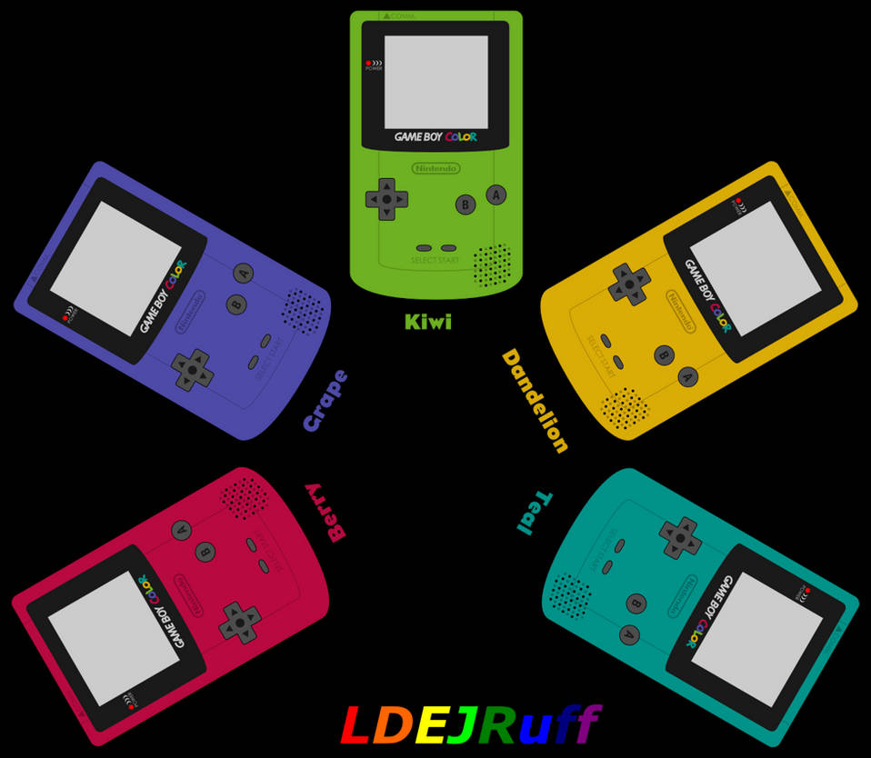 Game Boy Color skins for VisualBoyAdvance by DecaTilde on DeviantArt