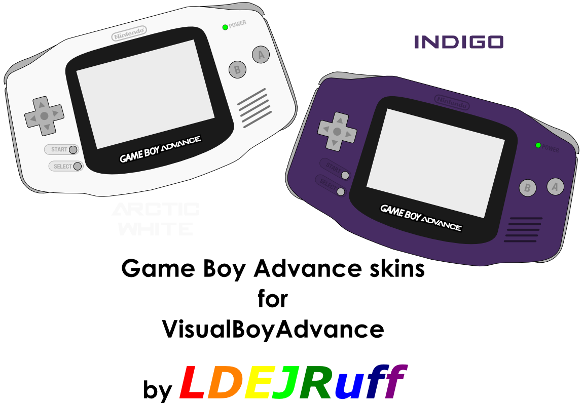 Game Boy Advance skins for VisualBoyAdvance by DecaTilde on DeviantArt