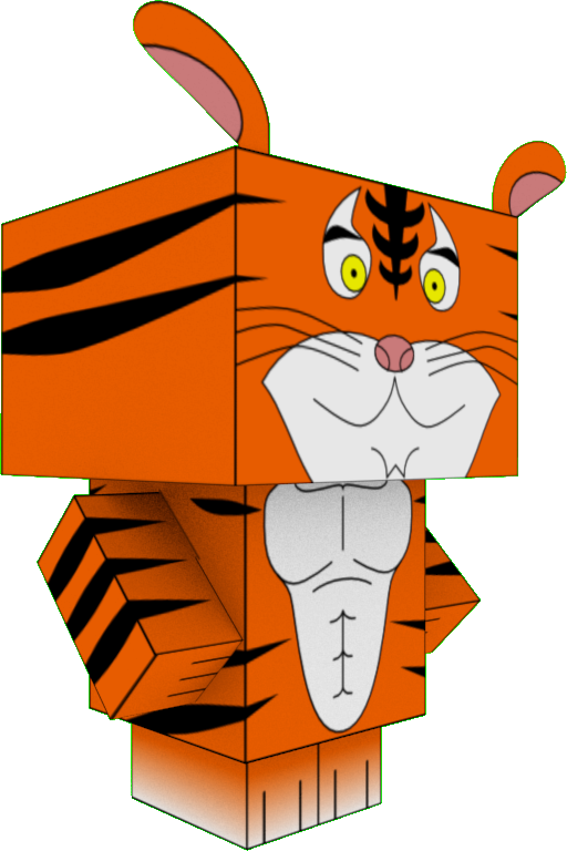 Terrance the Tiger Cubeecraft sheet by DecaTilde on DeviantArt