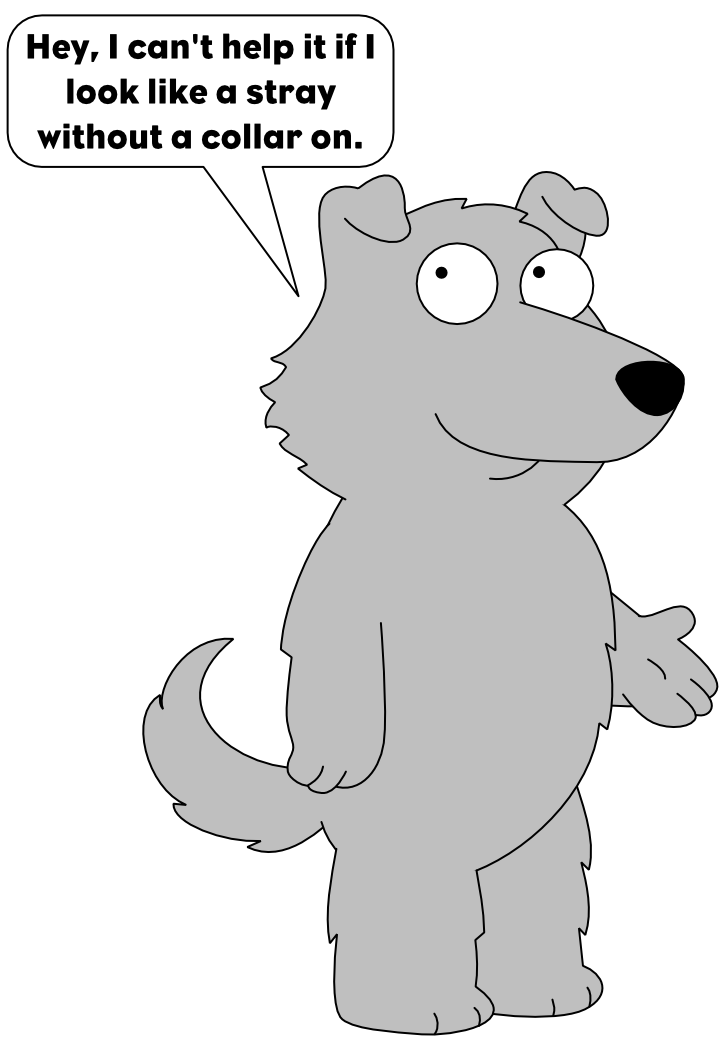 New Brian without his collar (or bandana) by DecaTilde on DeviantArt