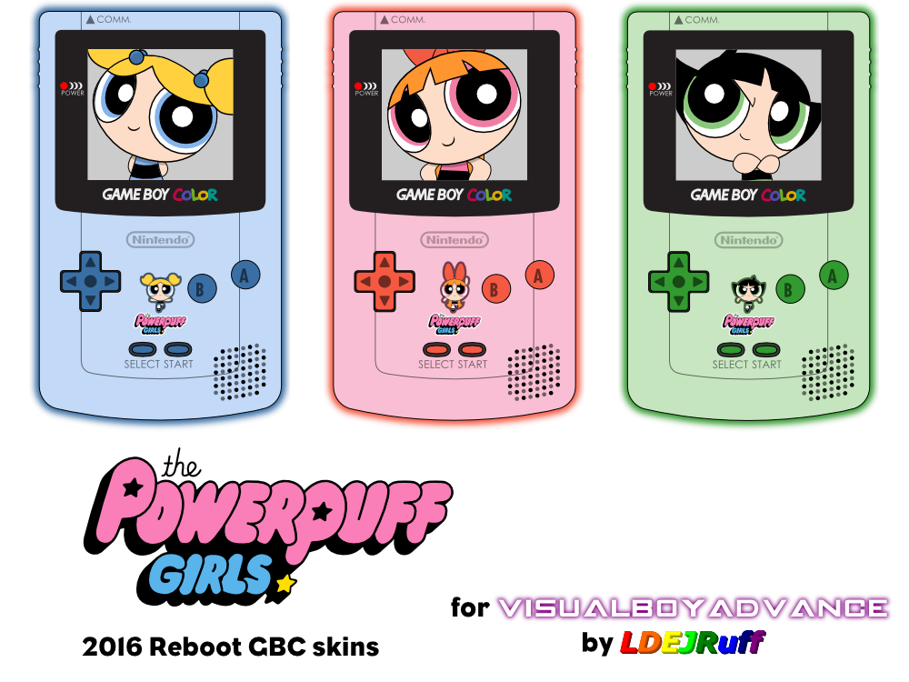 PPG 2016 Reboot GBC skins for VBA by DecaTilde on DeviantArt
