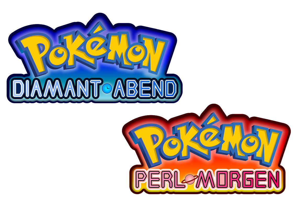 Pokemon fanmade Gen IV remake logos (DE) by DecaTilde on DeviantArt