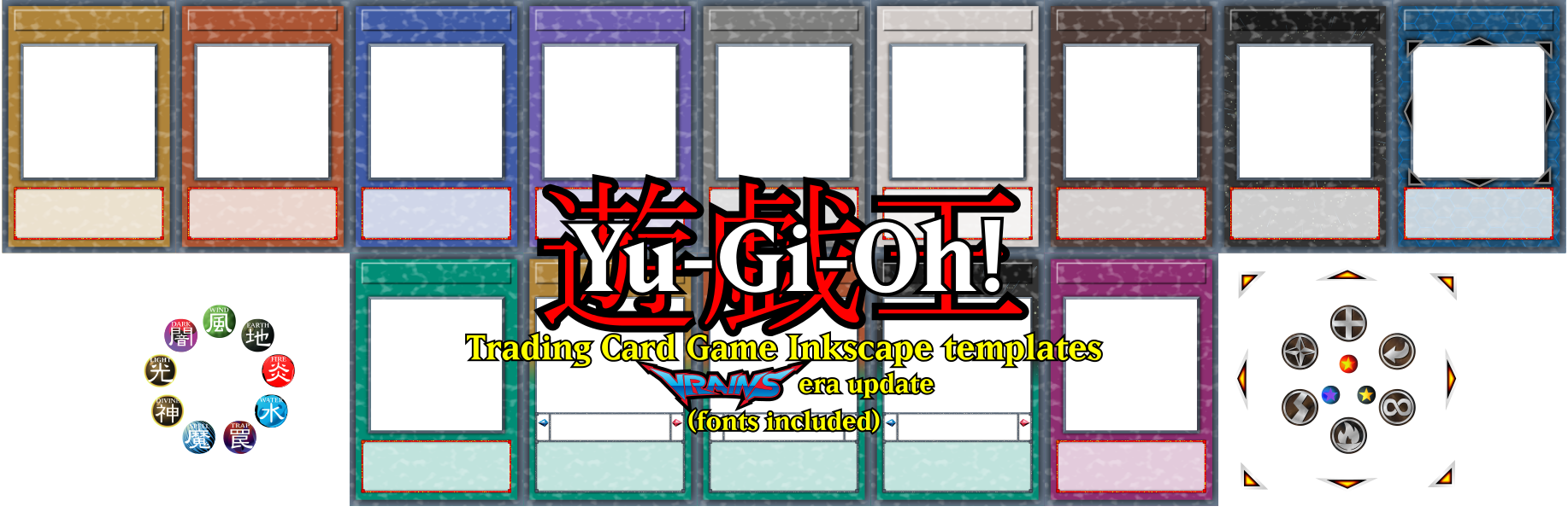 Yu-Gi-Oh! TCG card templates (VRAINS era update) by DecaTilde on DeviantArt