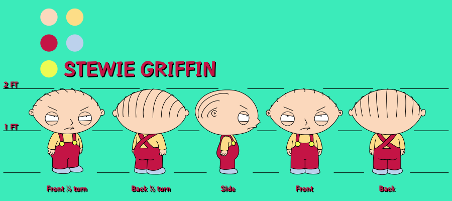 Stewie reference sheet by DecaTilde on DeviantArt