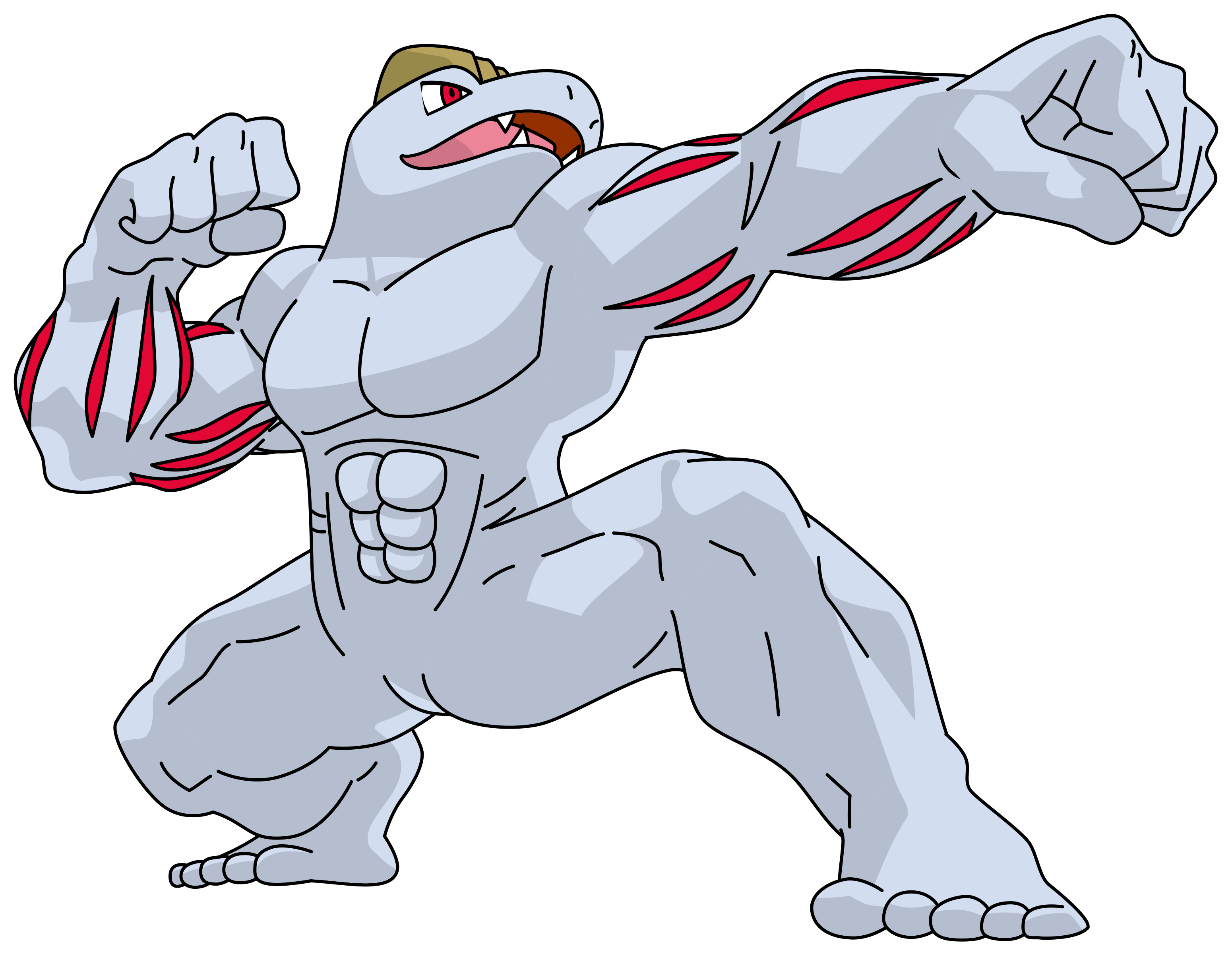 Machoke punching (base) by DecaTilde on DeviantArt