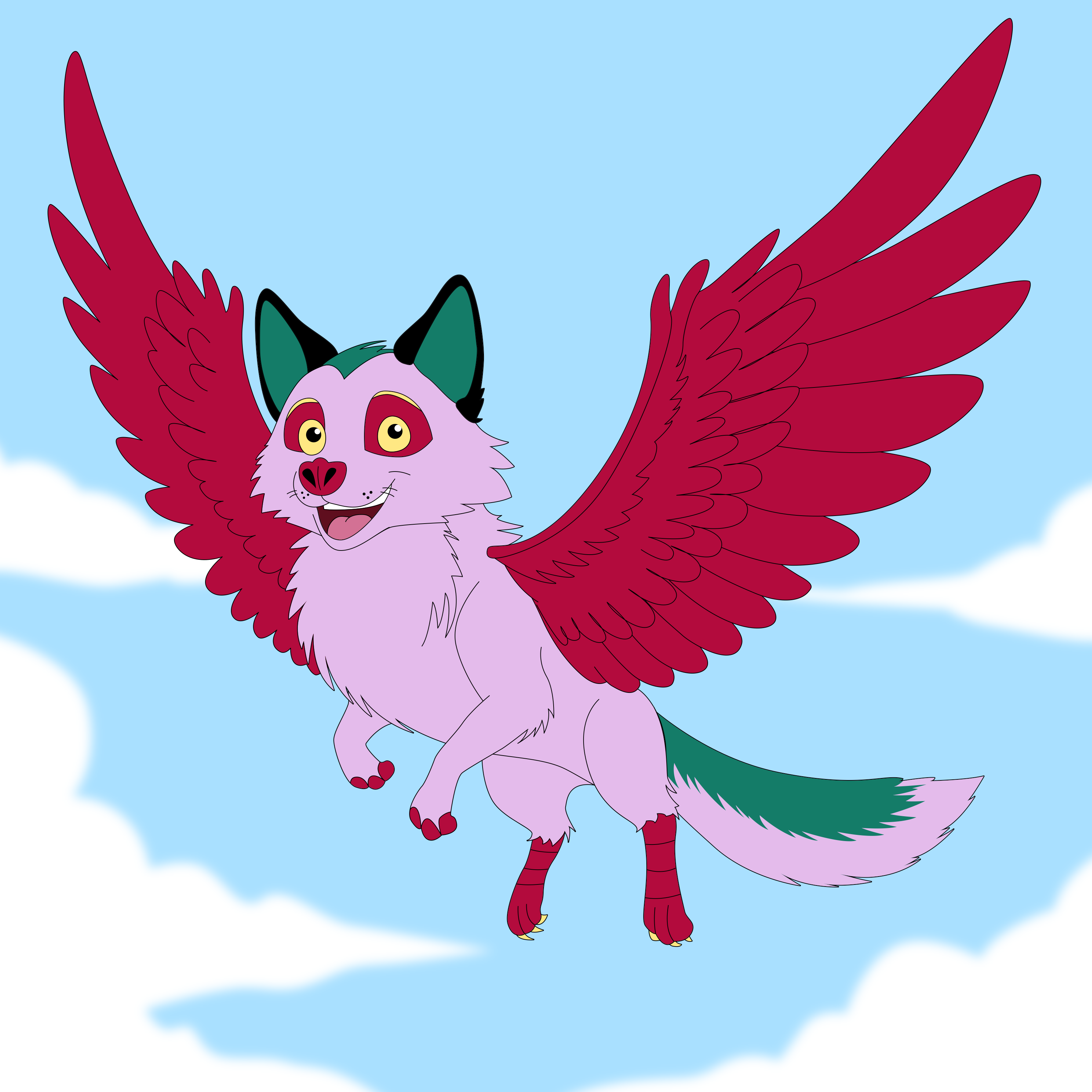 Armie as a pterolycus flying by DecaTilde on DeviantArt