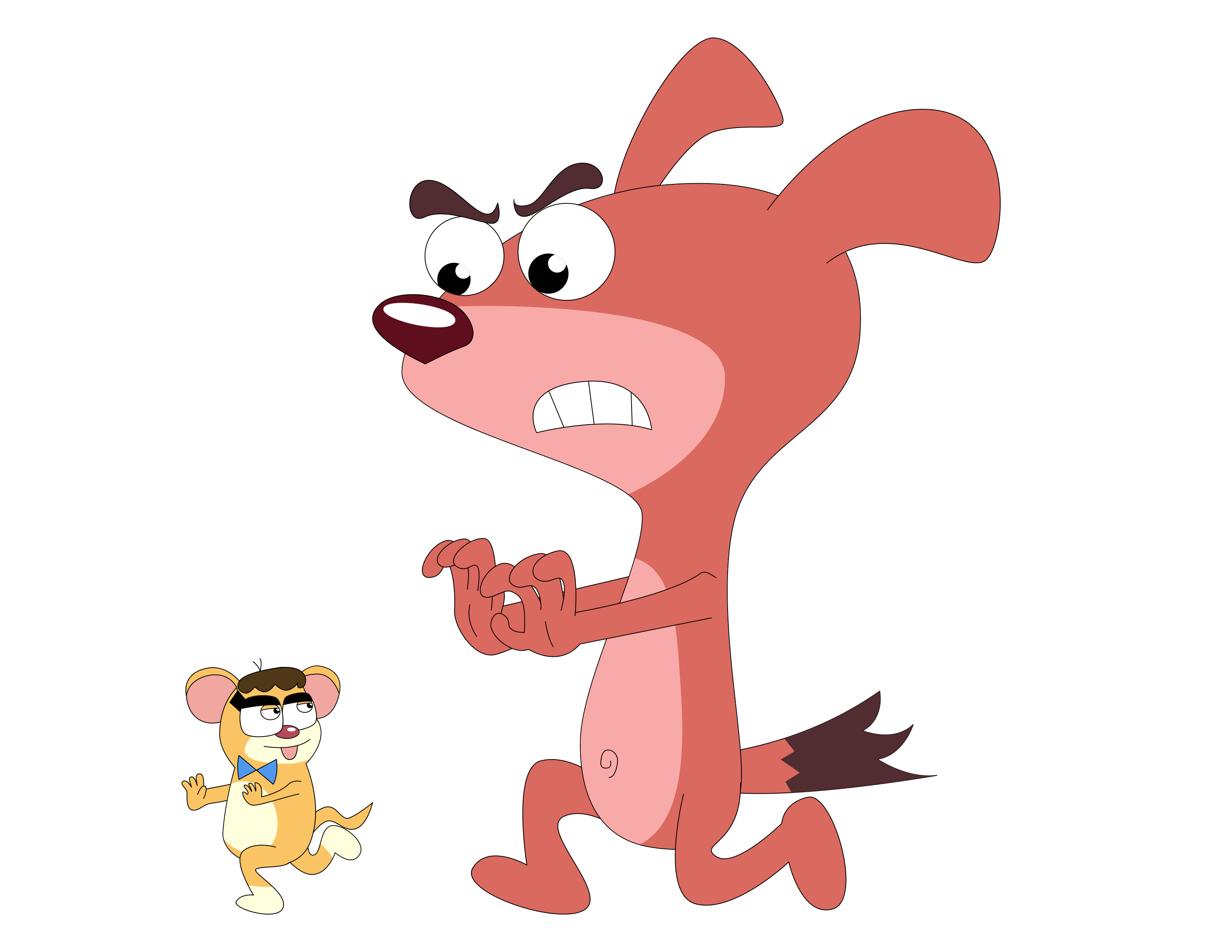 Doggy Don chasing Charlie by DecaTilde on DeviantArt