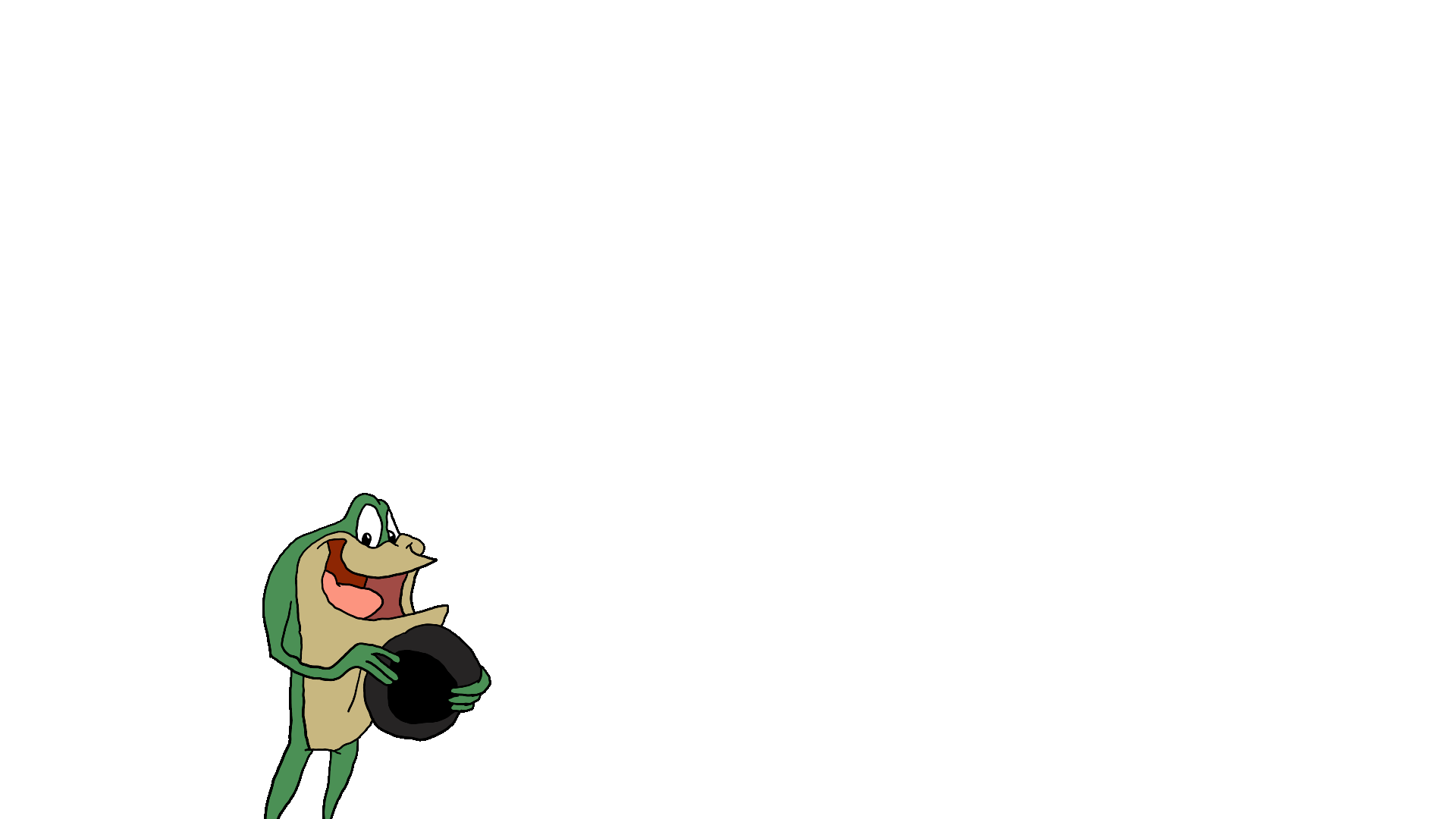 Michigan J. Frog popping open his hat by DecaTilde on DeviantArt
