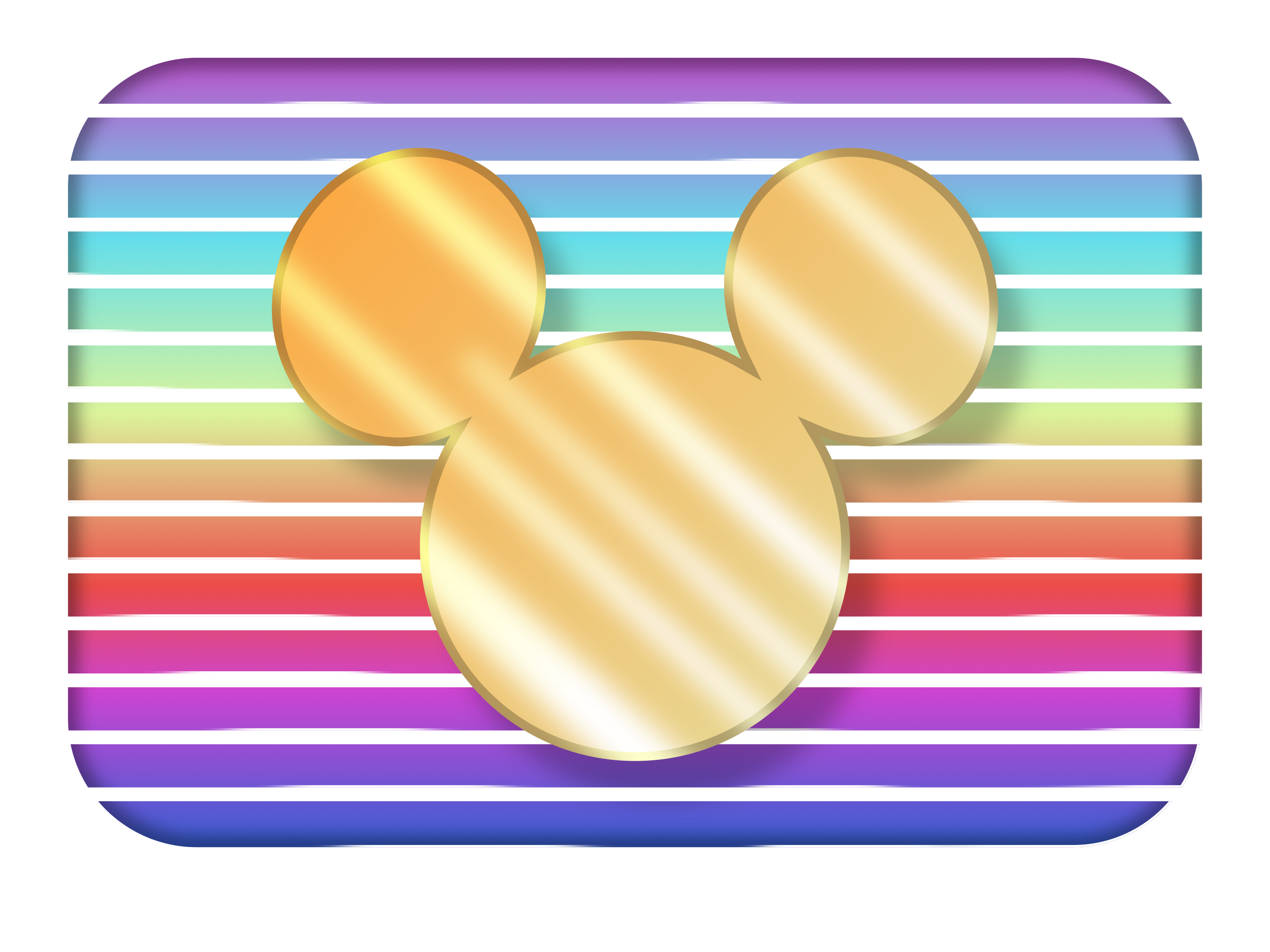 Disney Channel logo (1983, rainbow and gold) by DecaTilde on DeviantArt