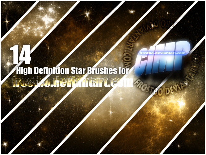 14 Stars Brush for GIMP by FrostBo on DeviantArt