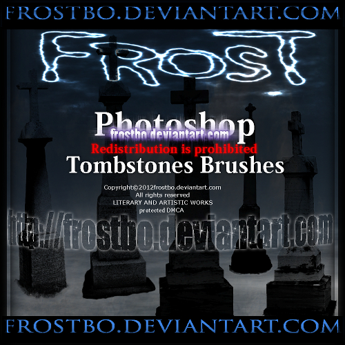 Tombstones Photoshop Brushes by FrostBo on DeviantArt