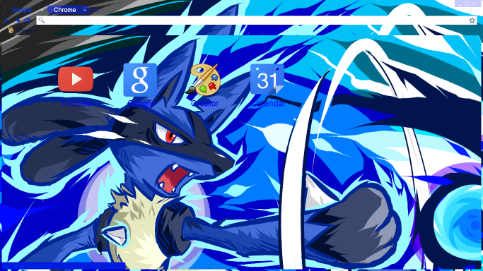 Lucario google chrome theme by BARELA on DeviantArt