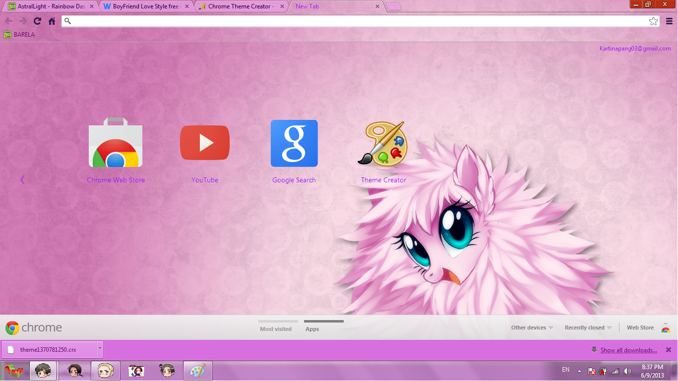 Fluffle puff google chrome theme by BARELA on DeviantArt
