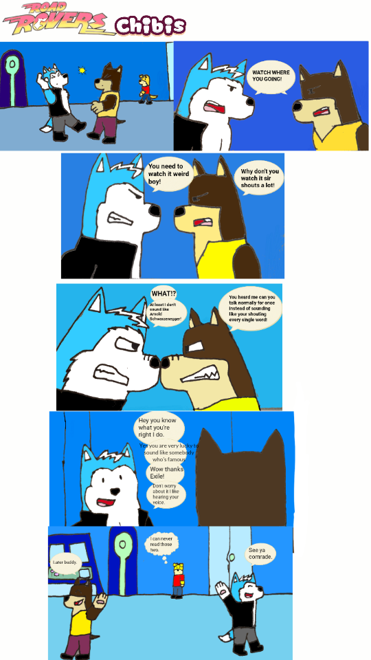 Road Rovers Chibi: Frienemies by BluMasterBlade on DeviantArt