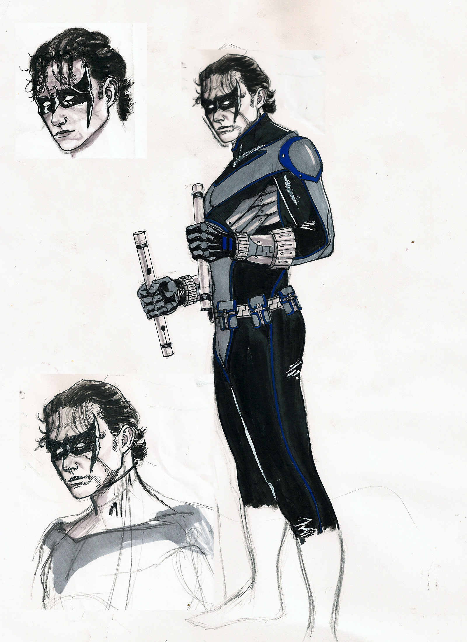 Nightwing redesign (DKR) by robinthefourth on DeviantArt