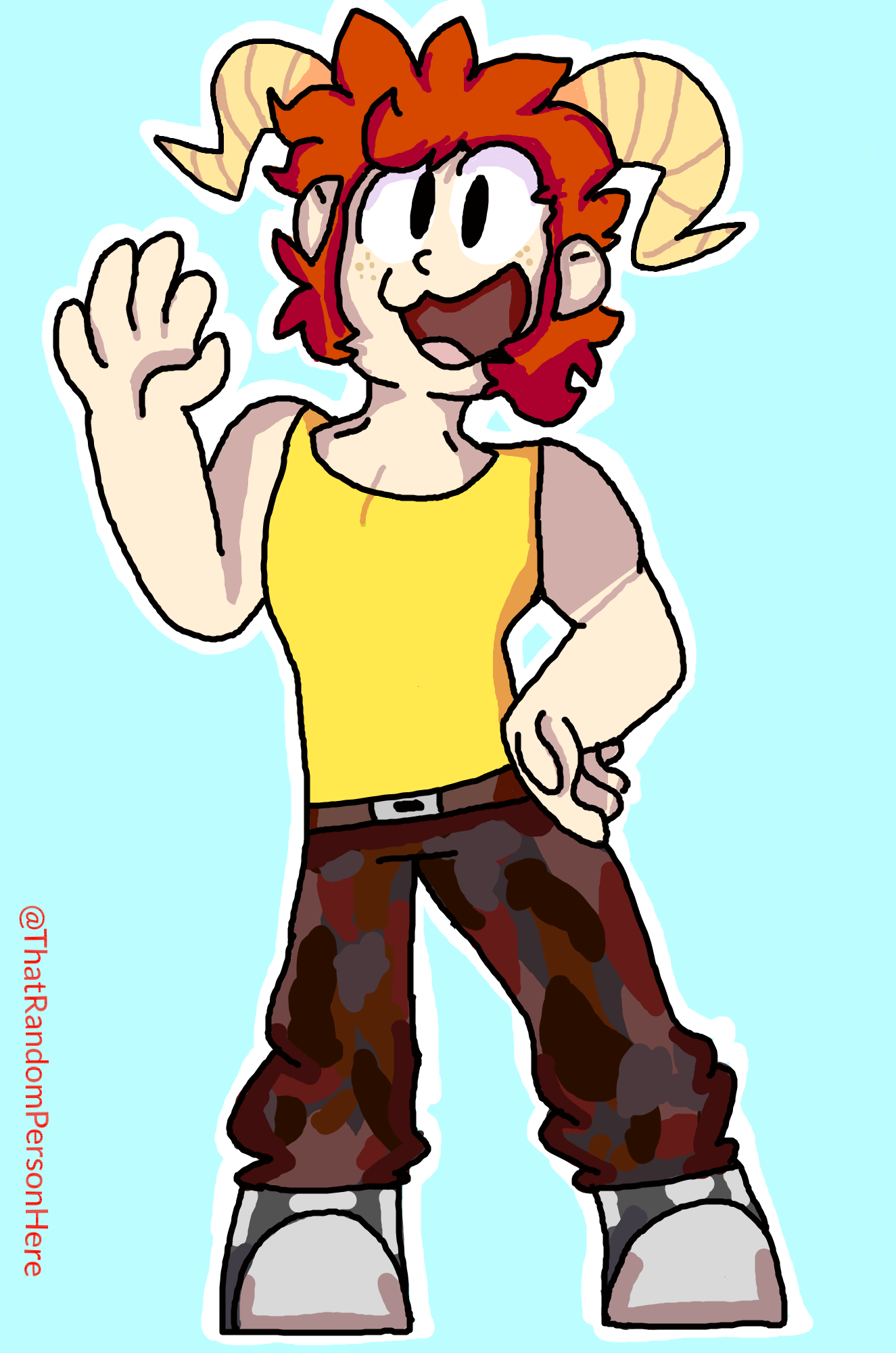 Ram Person Thing by ThatRandomPersonHere on DeviantArt