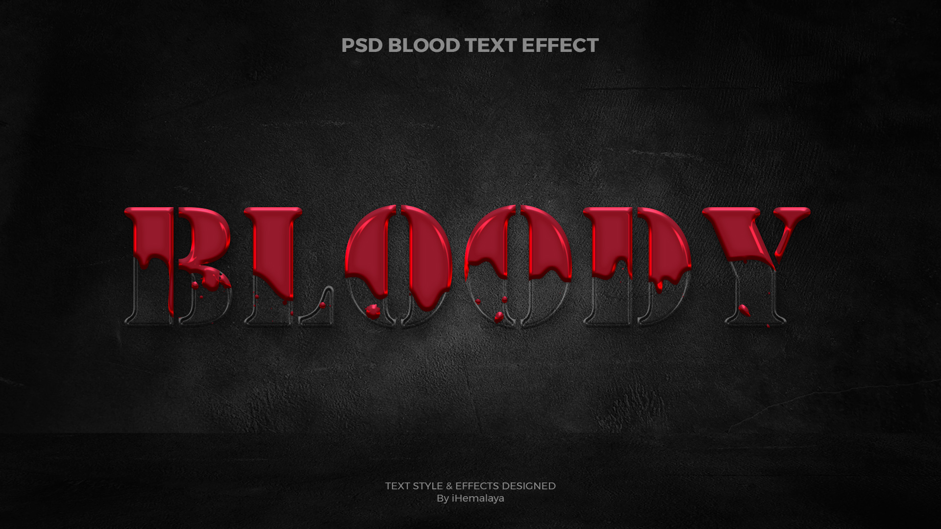 Blood Text Effect Free PSD by ihemalaya on DeviantArt
