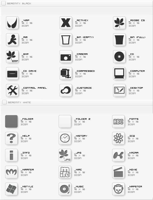 Serenity 2 Icon Pack set1 by heylove on DeviantArt
