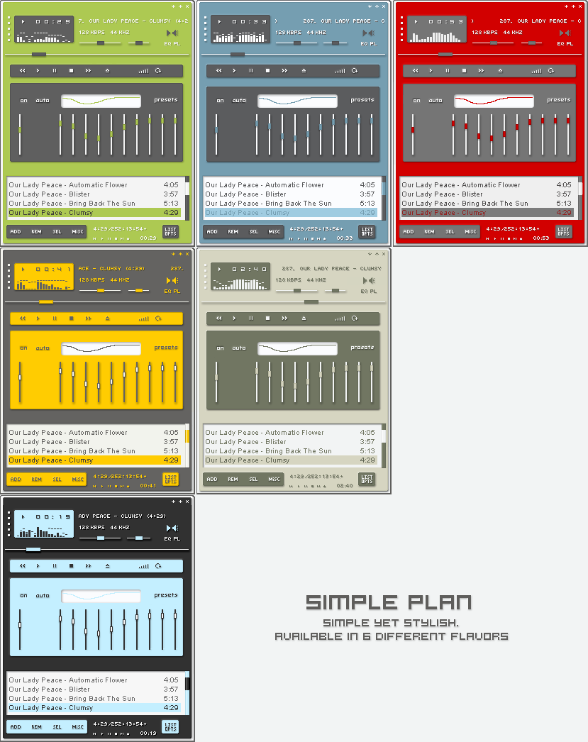 Simple Plan for Winamp by heylove on DeviantArt