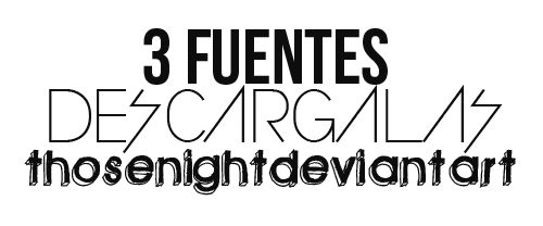 THREE FONTS by thosenight on DeviantArt