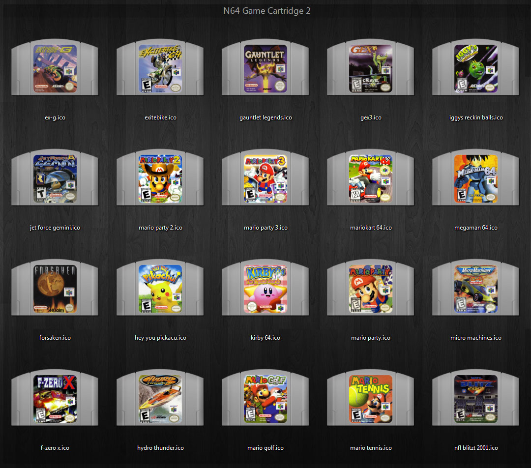N64 Cartridge icons 2 by fungeye on DeviantArt