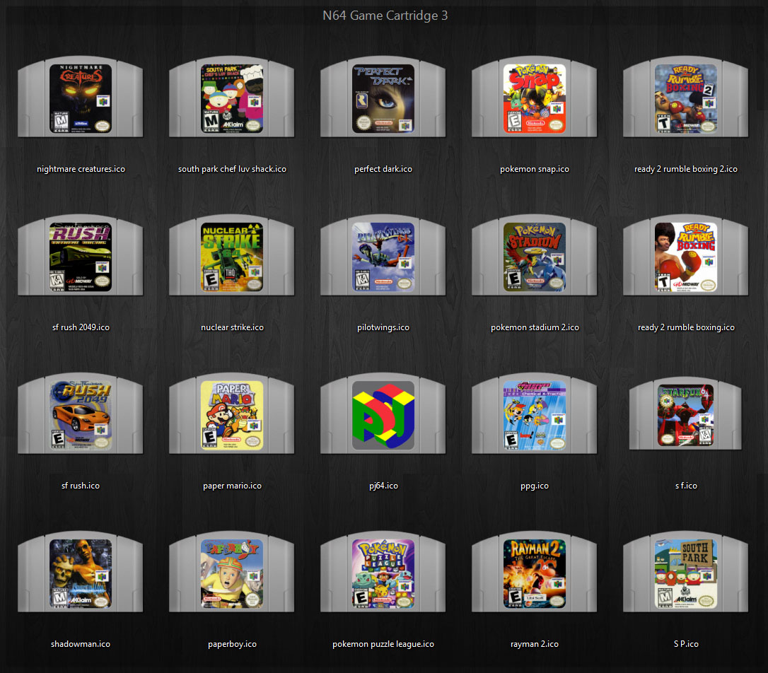 N64 Cartridge icons 3 by fungeye on DeviantArt