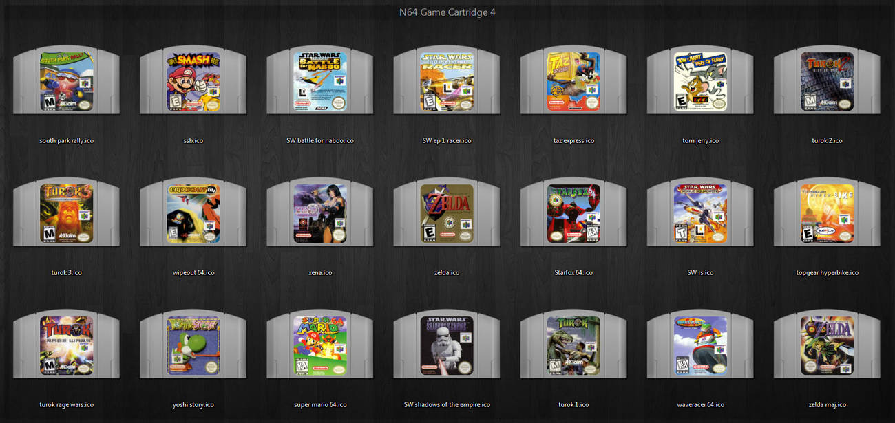 N64 Cartridge icons 4 by fungeye on DeviantArt