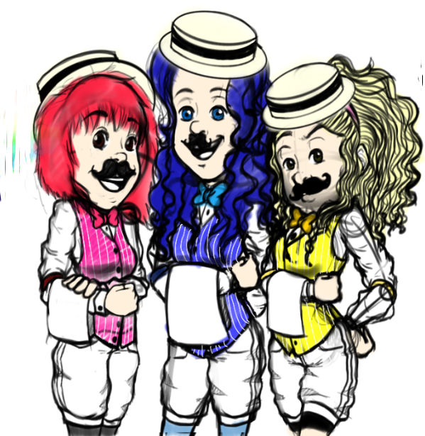 The Three Feminine Barbers by lilpharaohmoonlight on DeviantArt