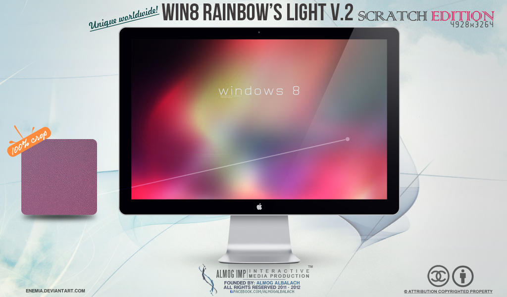 windows 8 rainbow's light v.2 wallpaper by enemia on DeviantArt