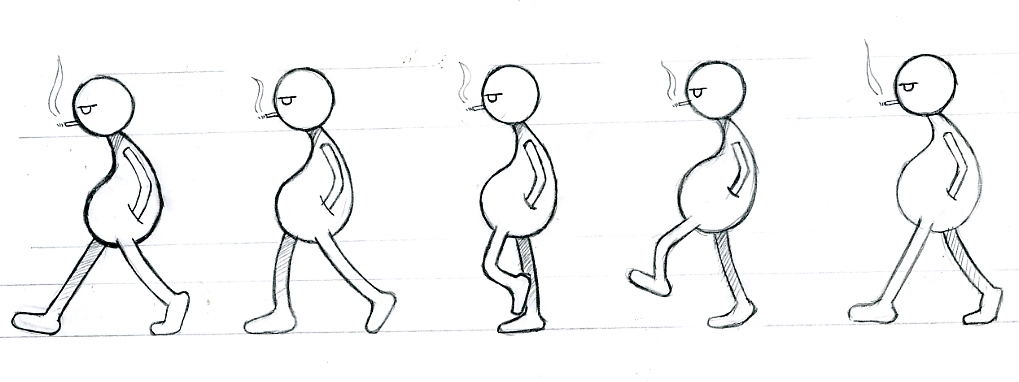 Walking animation sketch by charriere on DeviantArt