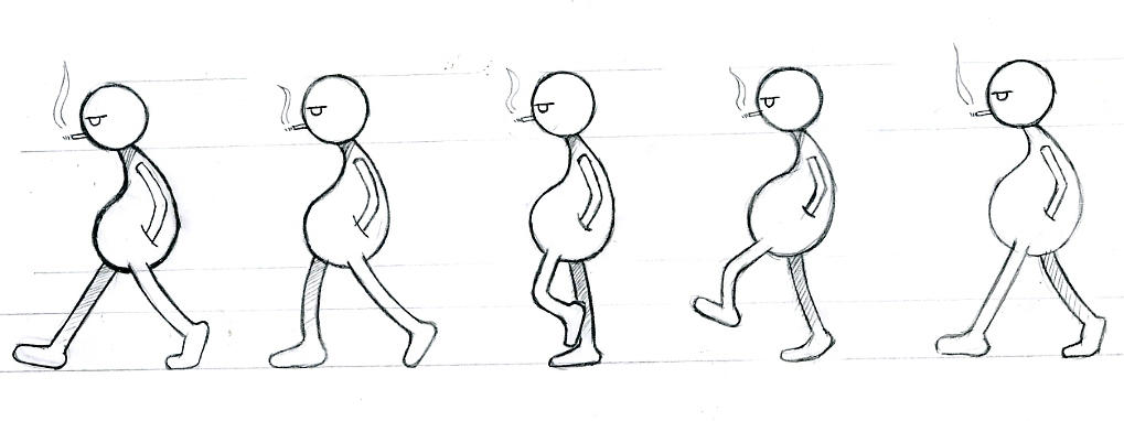 Walking animation sketch by charriere on DeviantArt