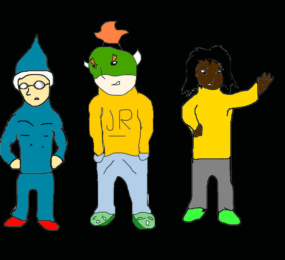 Bowser JR, Joseph, Cody as humans by SBF300 on DeviantArt